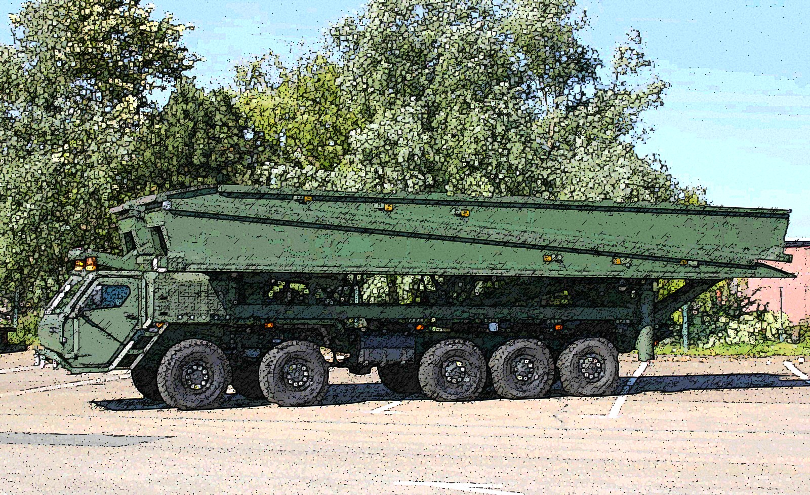 Sisu E15T 10×10 KMW Bridge System Eurosatory 2006 :Maquetland.com:: Le monde de la maquette